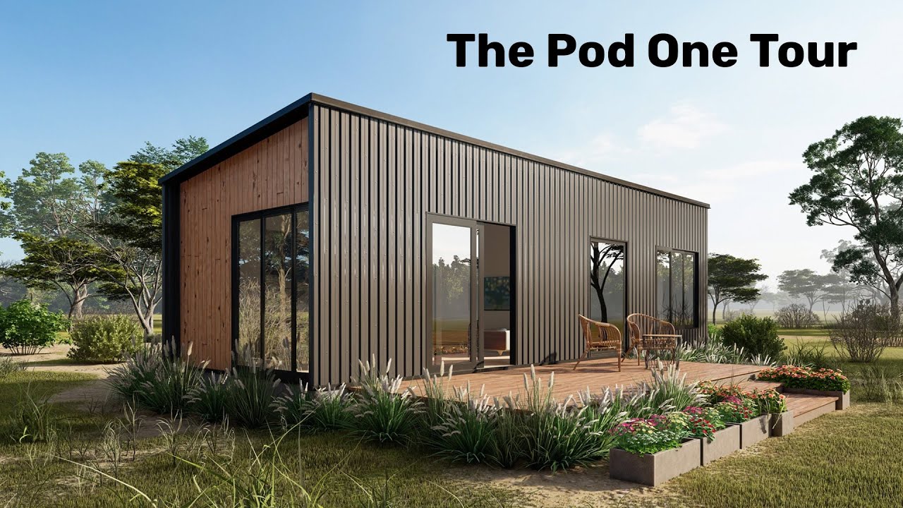 Pod One - Prefabricated Home Made in Kenya - YouTube