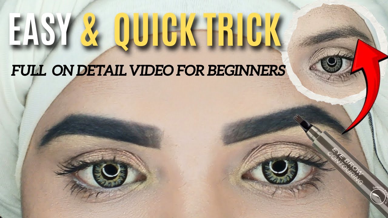 Get PERFECT Eyebrows with This Simple Trick|eyebrows banane ki easy ...