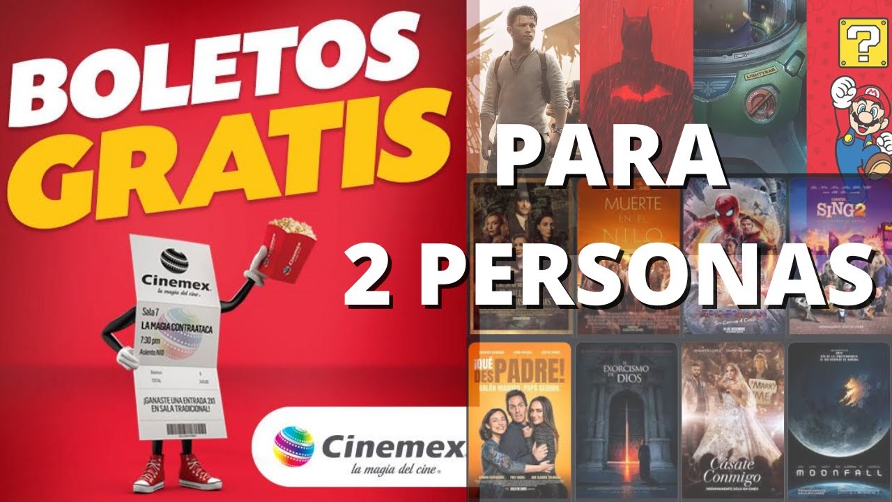 Boletos para CINEMEX Gratis / CUPON para 2 Entradas a Cualquier ...