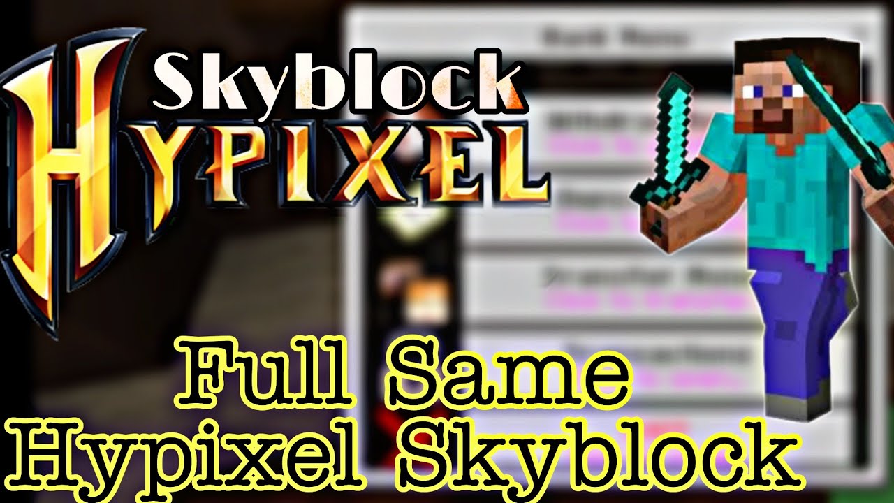Hypixel Like New Skyblock Server Showcase Minecraft Bedrock Edition ...