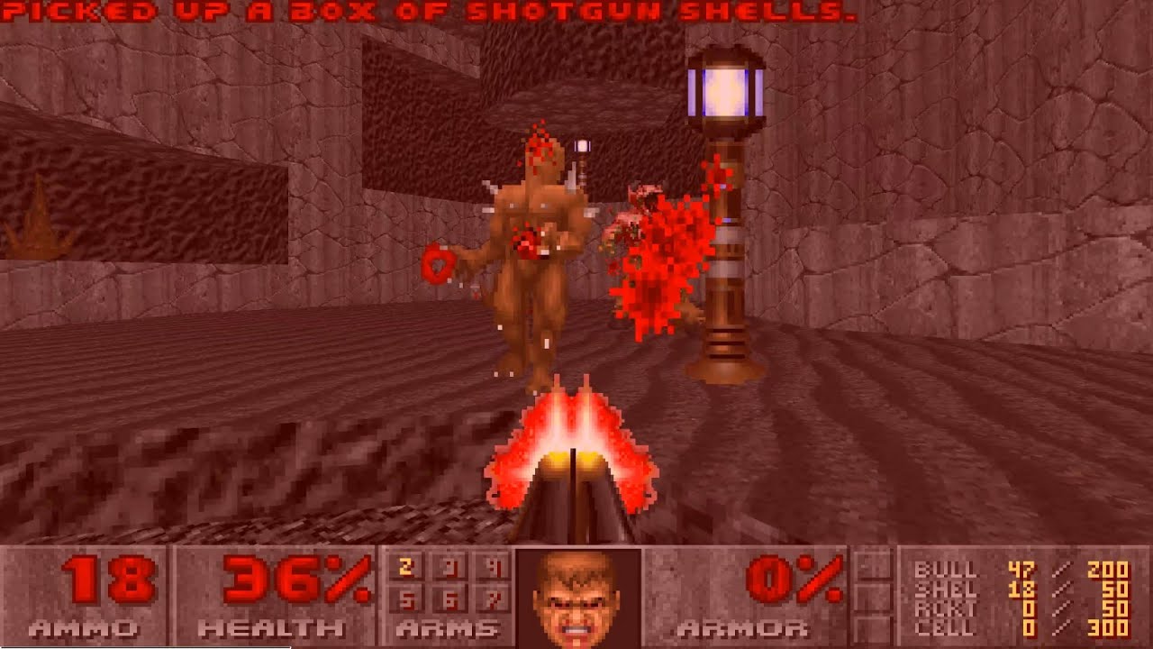 Doom Countdown To Extinction (2014) MAP17: Cave In UV Max Speedrun 0:49 ...