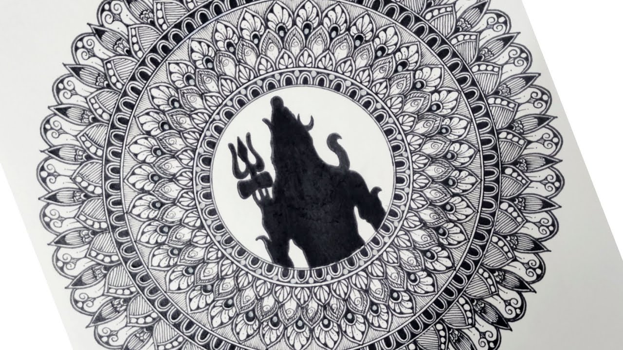 Lord Shiva Mandala Art || Step by Step Tutorial || Beginner To Advanced ...