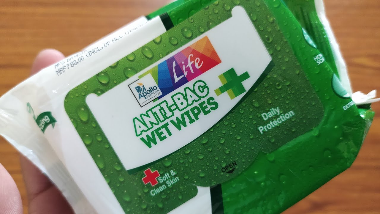Apollo life Anti-BAC wet wipes ₹.80/- #apollolife #antibacterial # ...