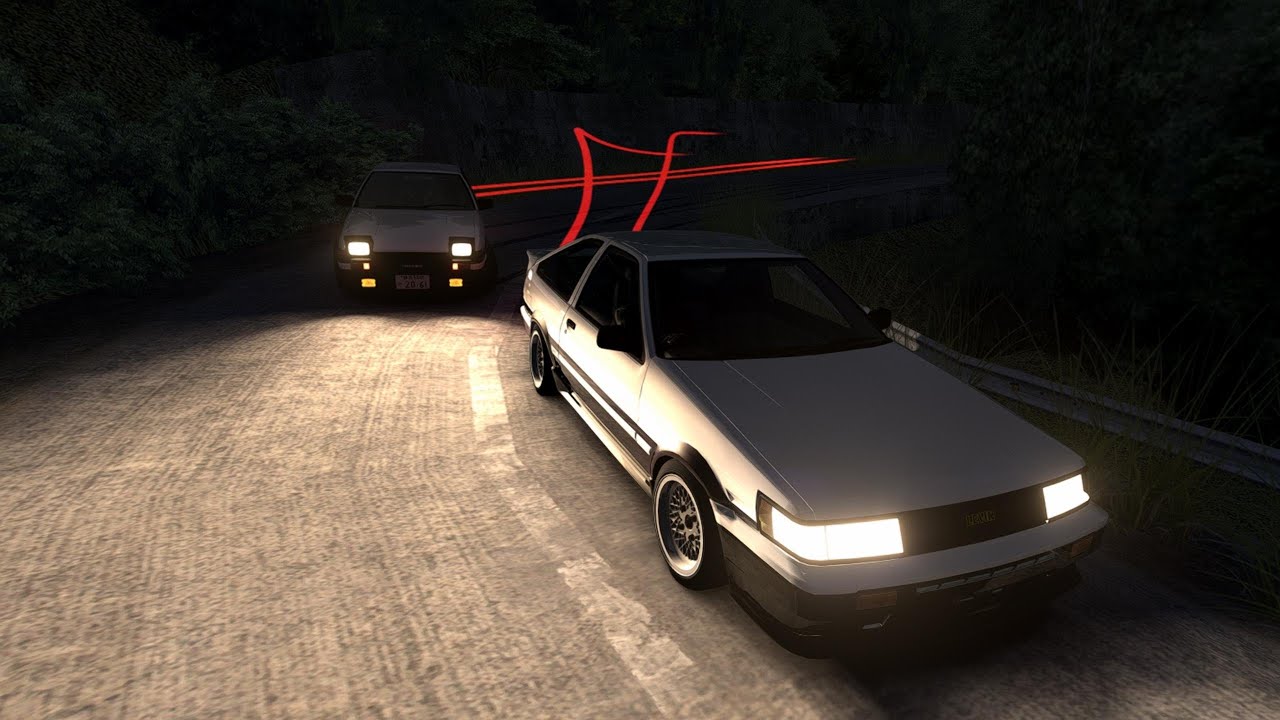 Initial D Takumi Ae86 Vs Wataru Ae86 Turbo |Assetto Corsa Cinematic ...
