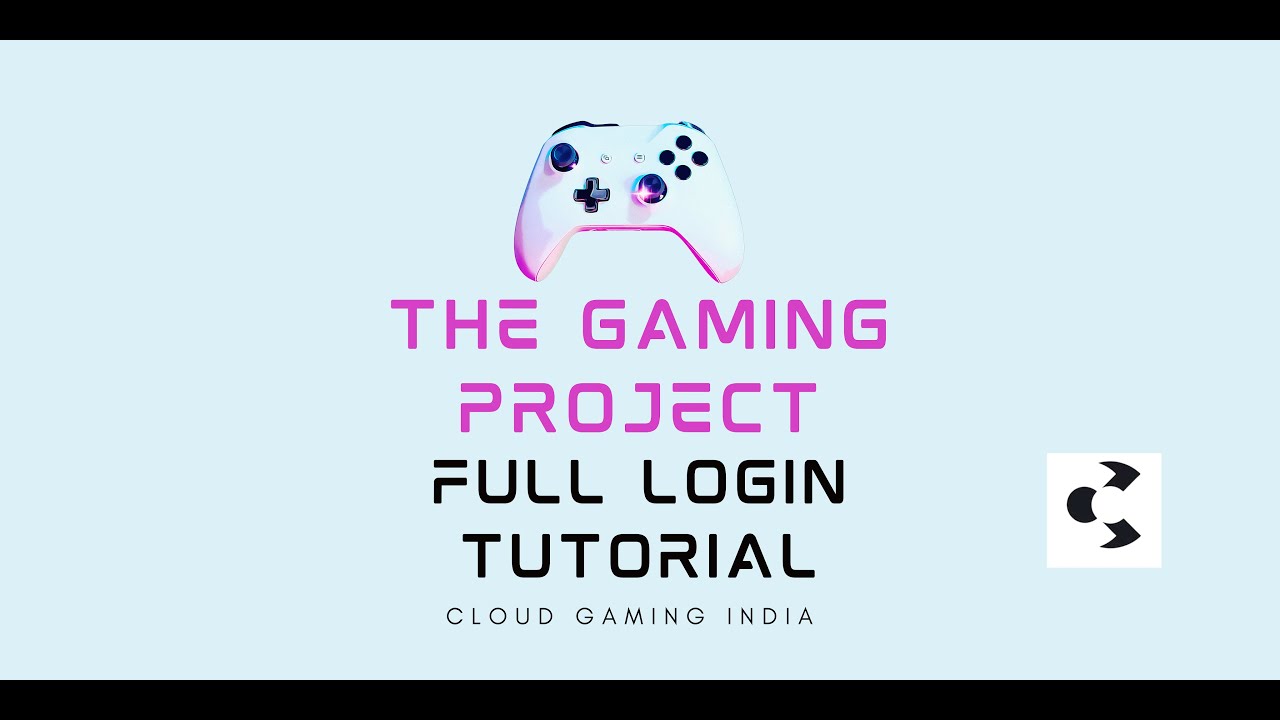 The Gaming Project Login Full Tutorial for PC - YouTube