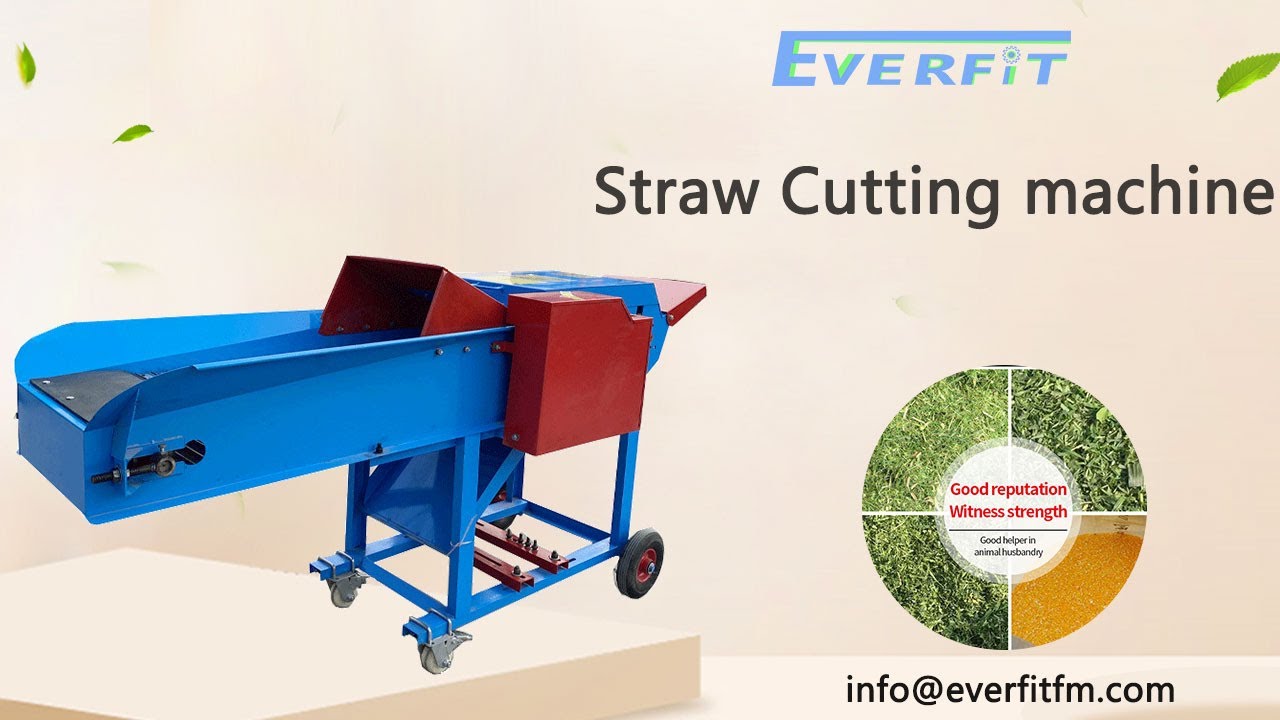 Straw Cutting Machine：Dry and wet, multipurpose chaff cutter - YouTube