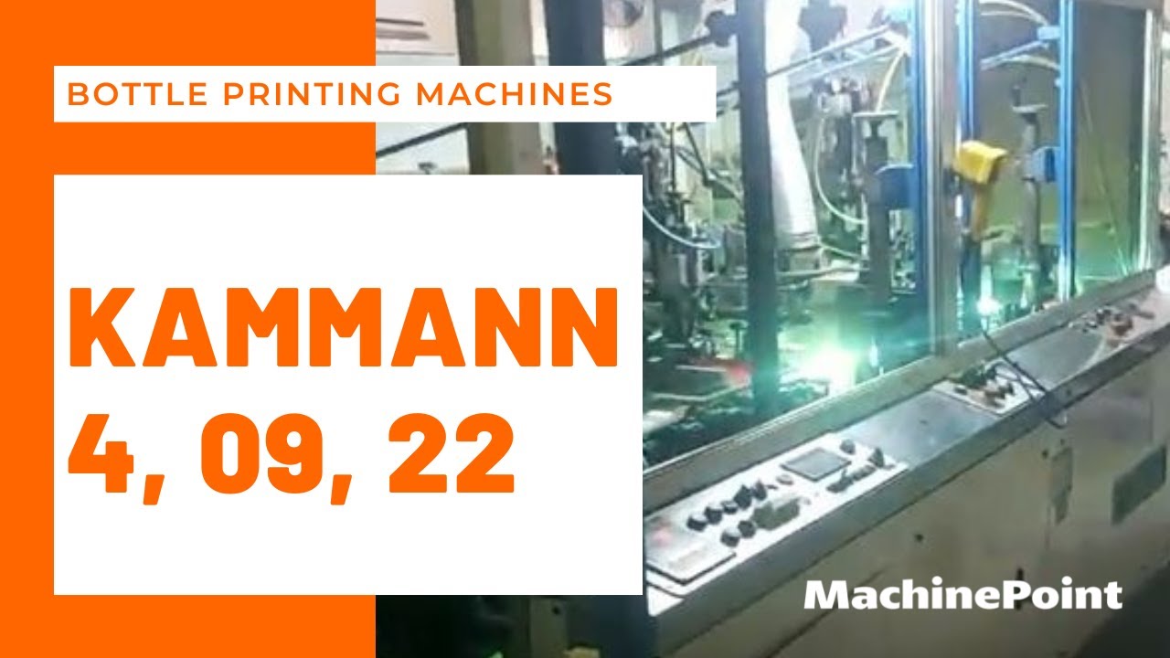KAMMANN 4, 09, 22 Bottle printing machines | KAMMANN Machines - YouTube