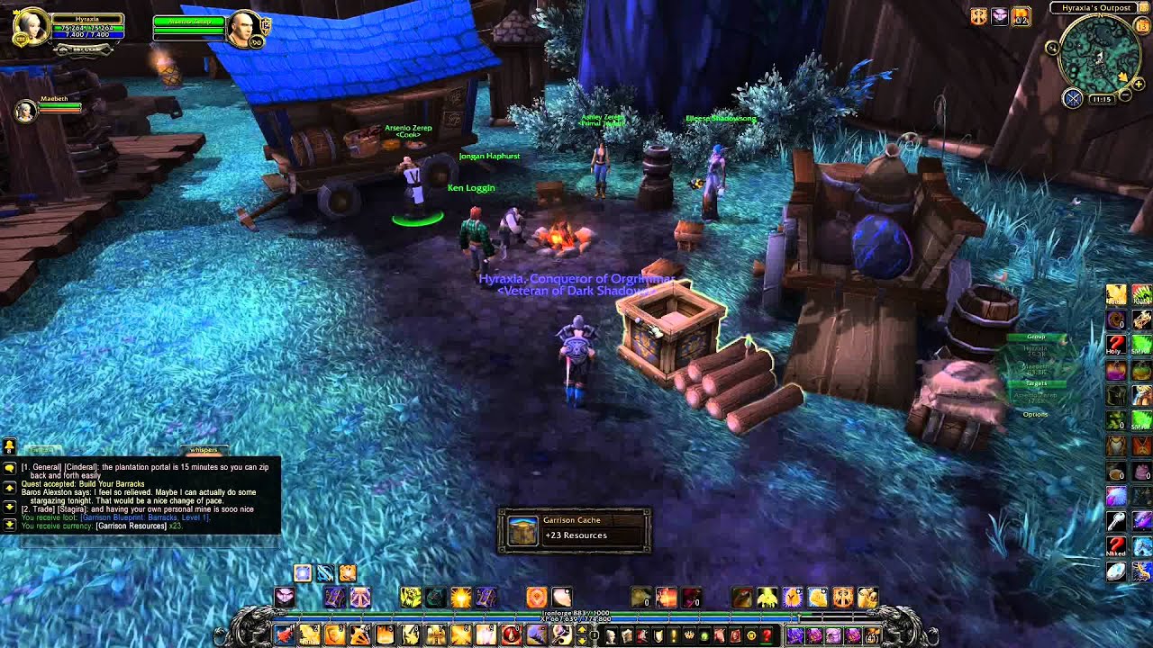 WoW Gameplay: Building the Garrison Barracks - YouTube