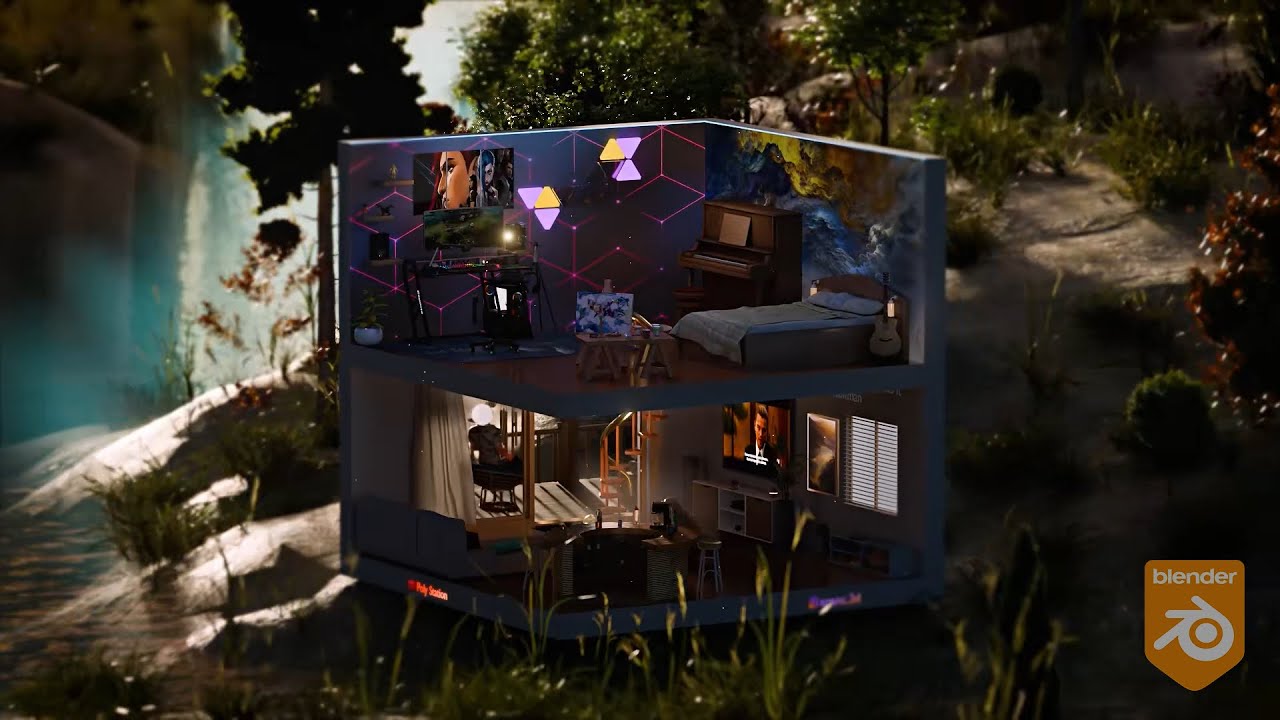 "My little Space" 3D Community Challenge - YouTube