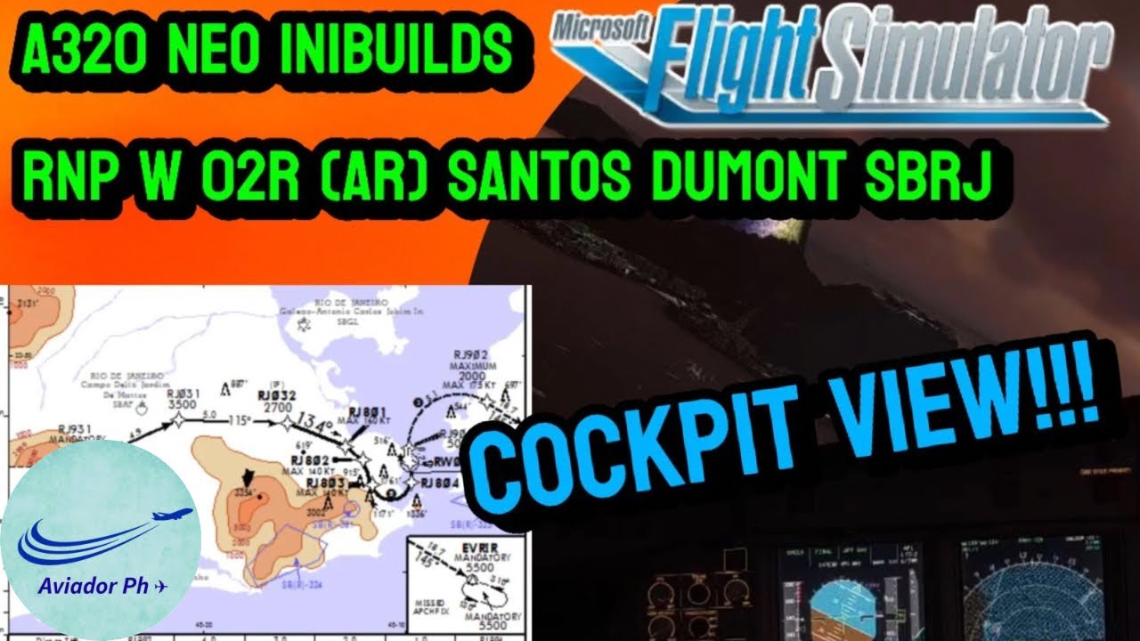 A320 RNP W 02R (AR) Aproach at Santos Dumont on Ivao - YouTube