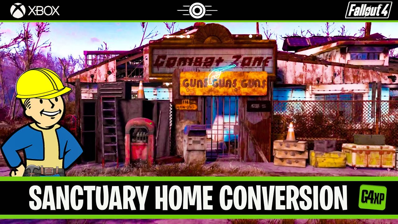 FALLOUT 4 | SANCTUARY HOME CONVERSION - YouTube