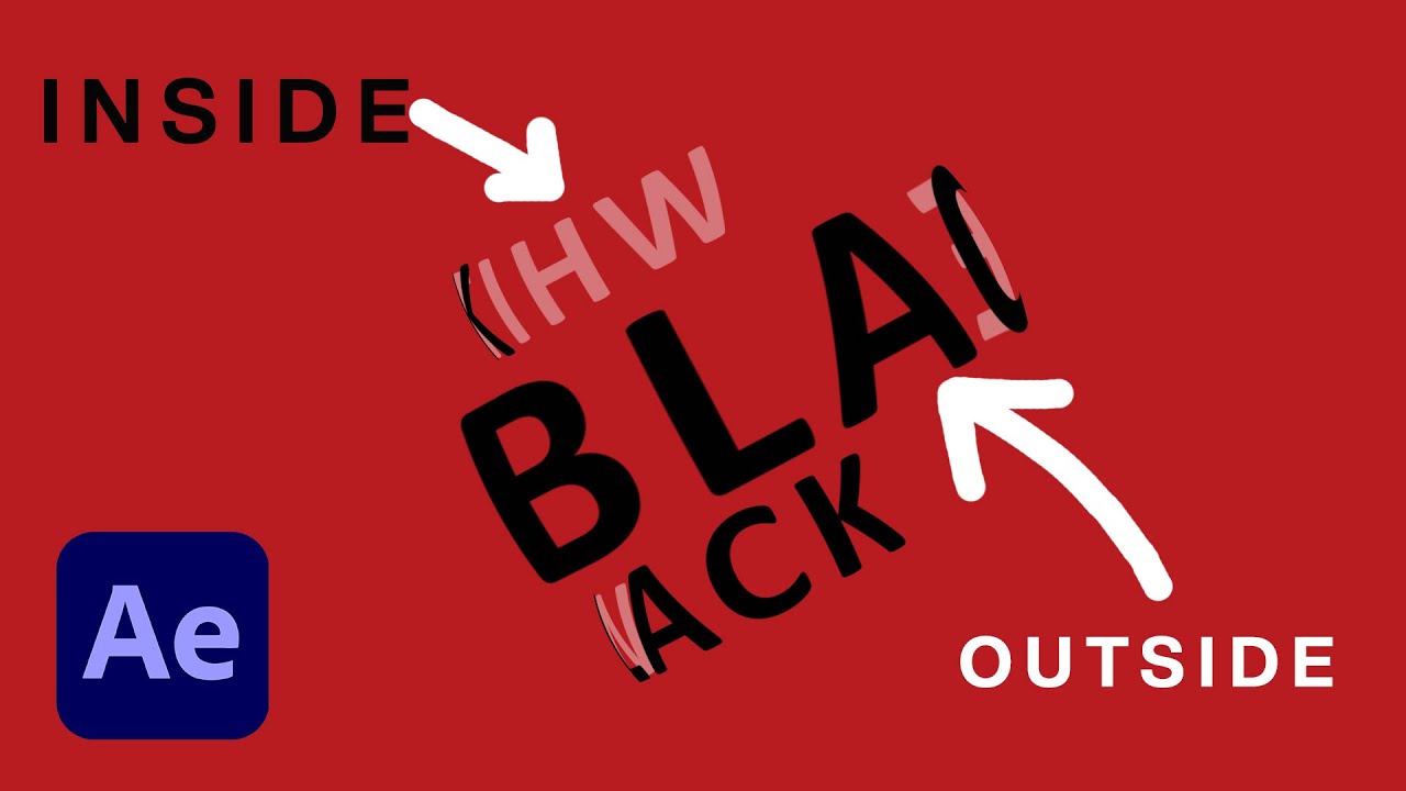 Two Side Text Typography Animation | After Effects Tutorial - YouTube