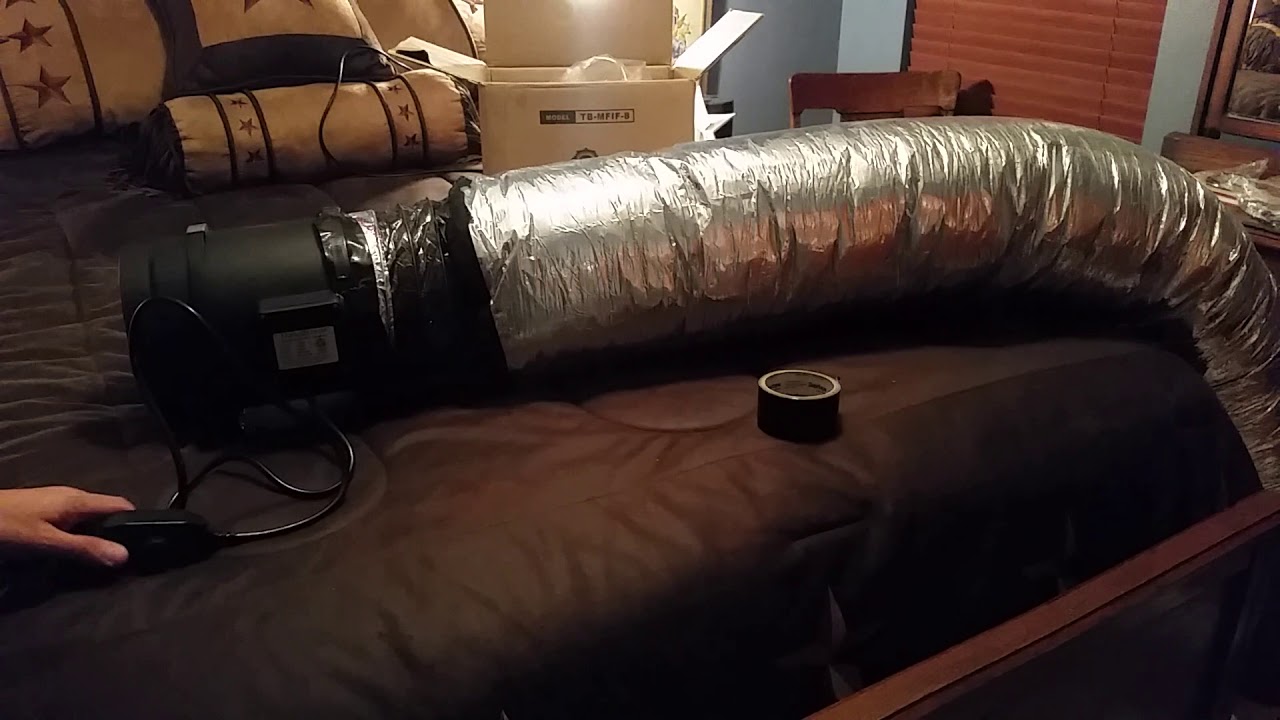 Terra Bloom 8" fan test - YouTube