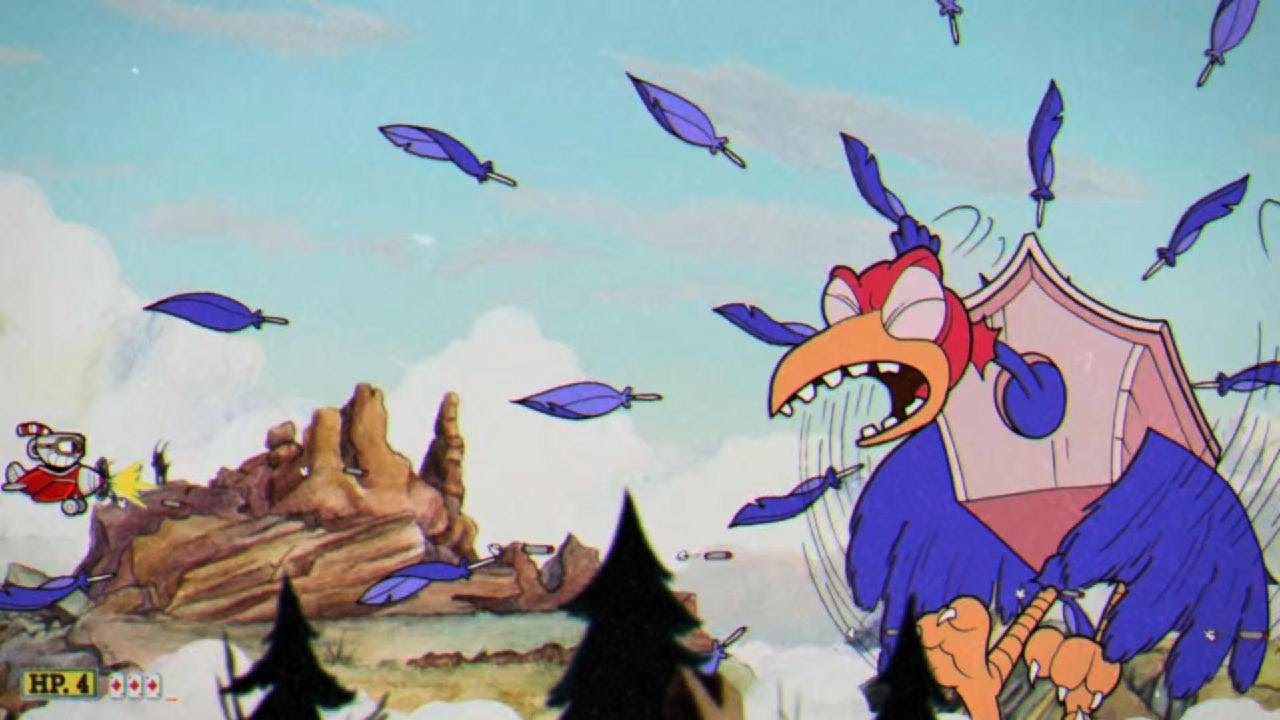Cuphead Уолли щебетун Птица Уолли Уорблс Wally Warbles капхед - YouTube