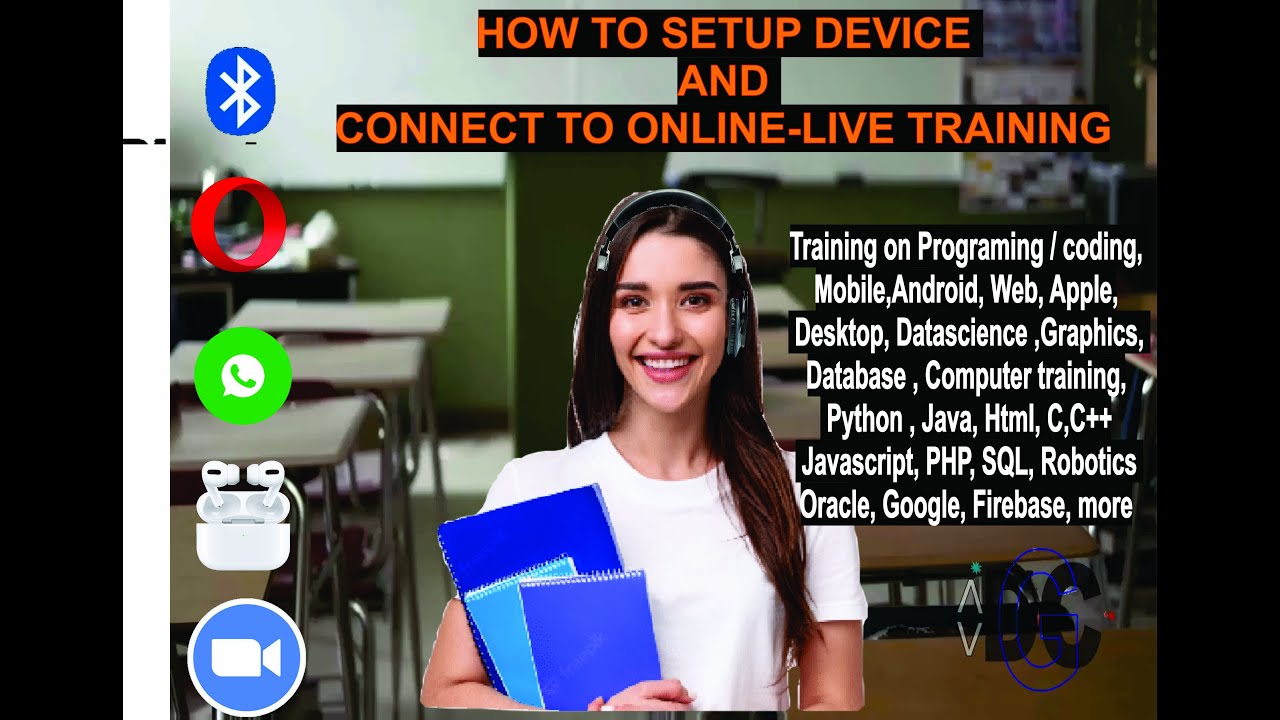 How to setup device and connect to online-live-training - YouTube