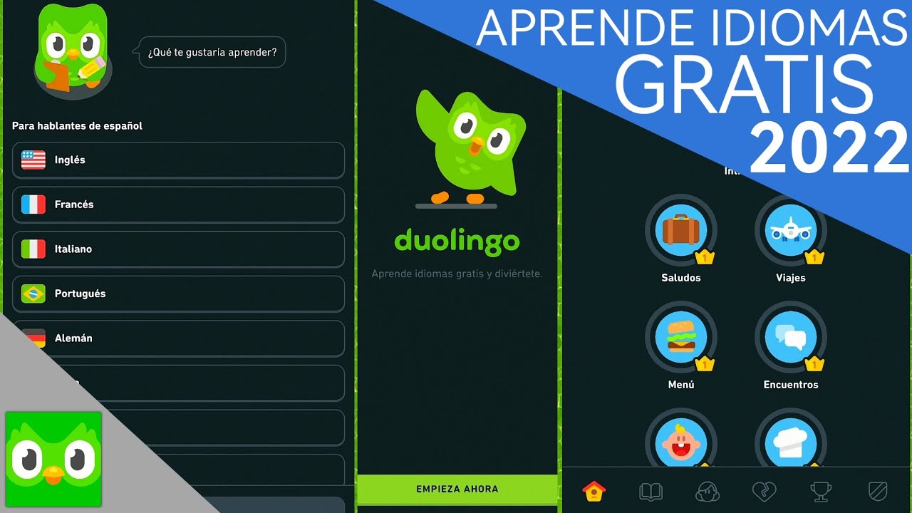 APLICACION para APRENDER IDIOMAS gratis 2024 Como funciona DUOLINGO 💯 - YouTube