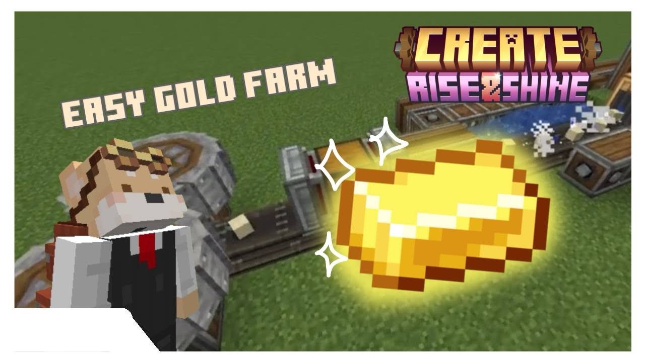 ฟาร์มทองง่ายๆด้วย mod create l Minecraft tutorial l gold farm - YouTube
