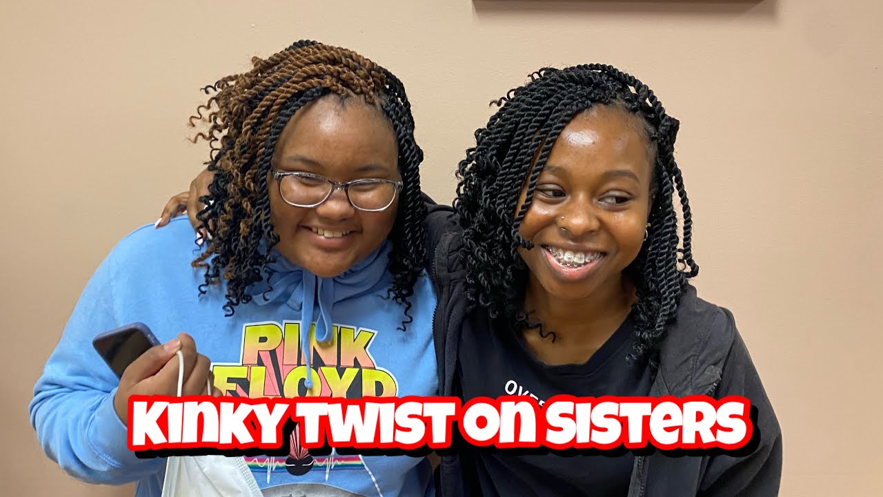 Kinky Twist on Sisters | How to & StoryTime (Baby almost Born in my ...