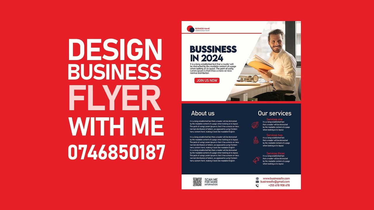 Business Flyer Designing Process in photoshop - YouTube
