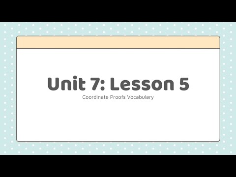 GEO A - Unit 7: Lesson 5 Vocabulary - YouTube