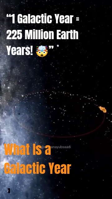 “What Is a Galactic Year? 🌌 | Mind-Blowing Space Fact!”#cosmicyear # ...
