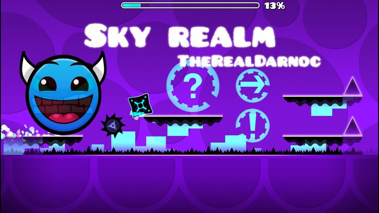 Geometry dash: Sky Realm (Demon) - YouTube