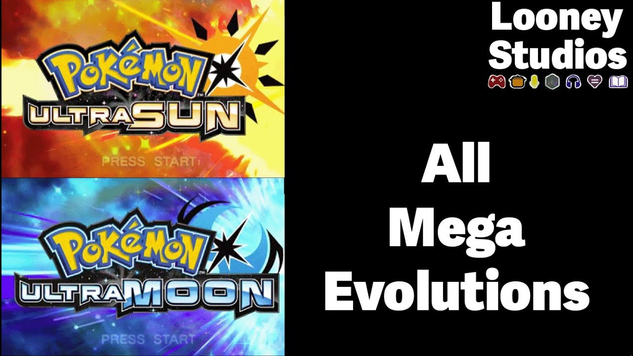 Pokemon All Mega Evolutions in Ultra Sun and Ultra Moon - YouTube