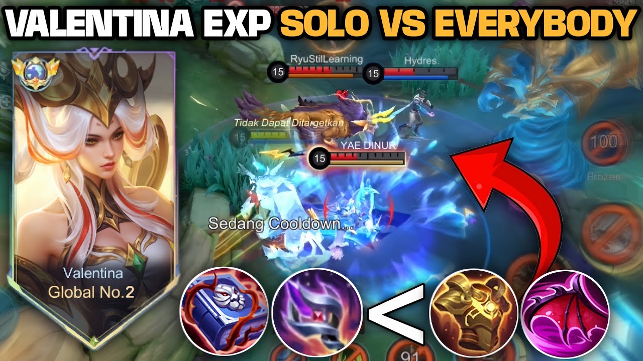 VALENTINA EXP COPY LUKAS + BUILD FULL TANK TERLALU OP!! COBAIN GUYS FIX ...