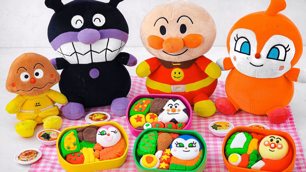96 Minutes Satisfying with Unboxing Anpanman's Bento Sushi Set Toys ...