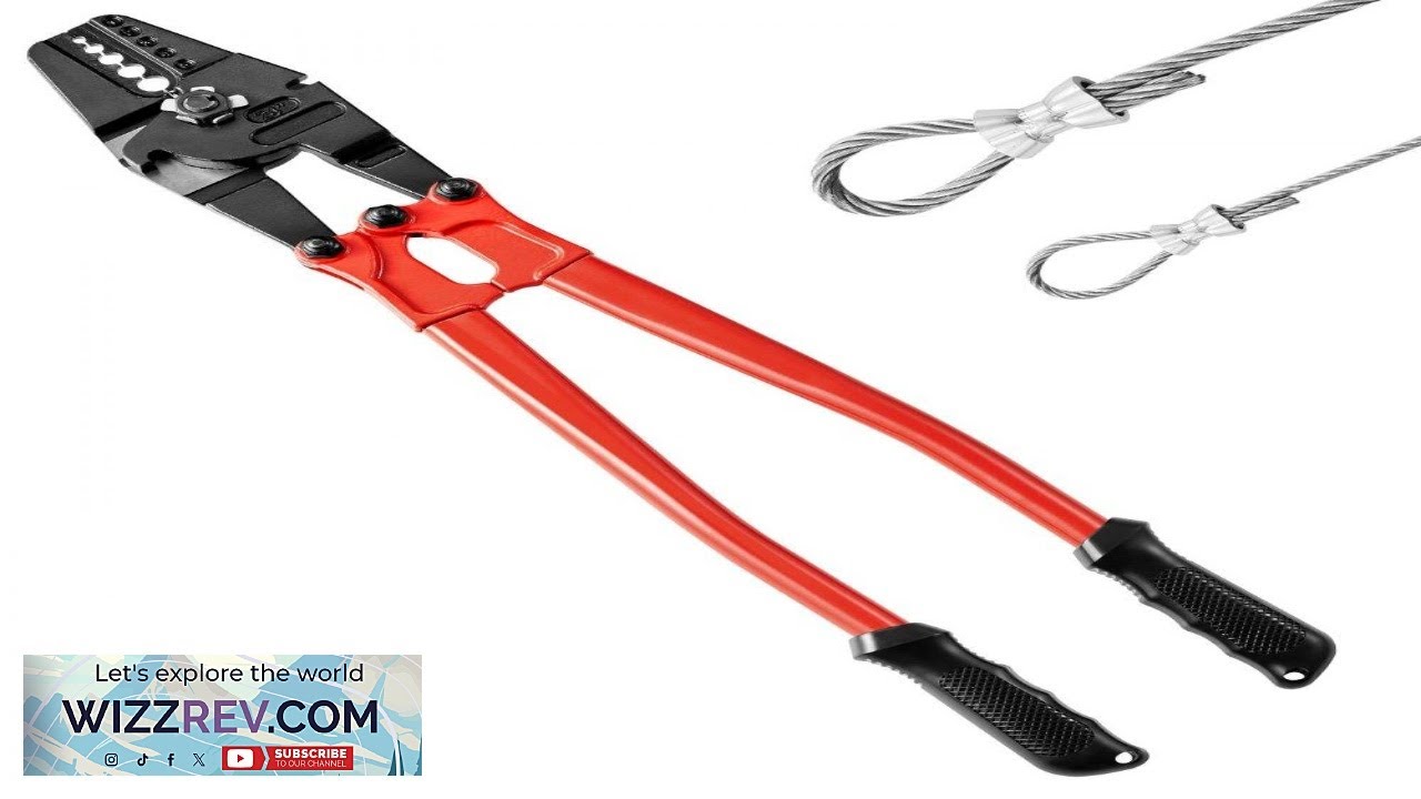 VEVOR 24" Hand Swager Cable Wire Rope Cutter Swage 1 16" 3 32" 1 8 ...