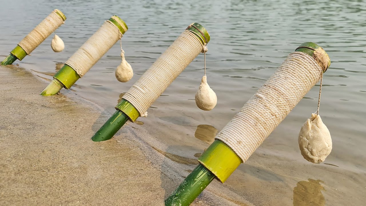 Unique Hook Fishing Technique | Hunting Big Fish By Hook in River ...