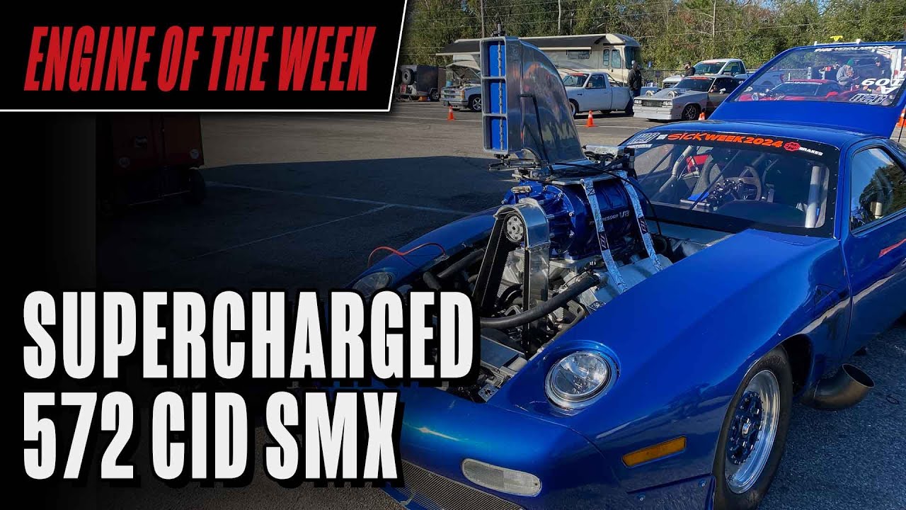 Stuffing a Supercharged 572 cid SMX Engine in a Porsche 928 - YouTube
