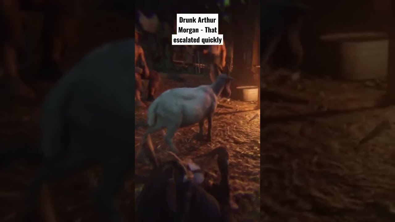 That escalated quickly - Drunk Arthur Morgan | RDR2 - YouTube