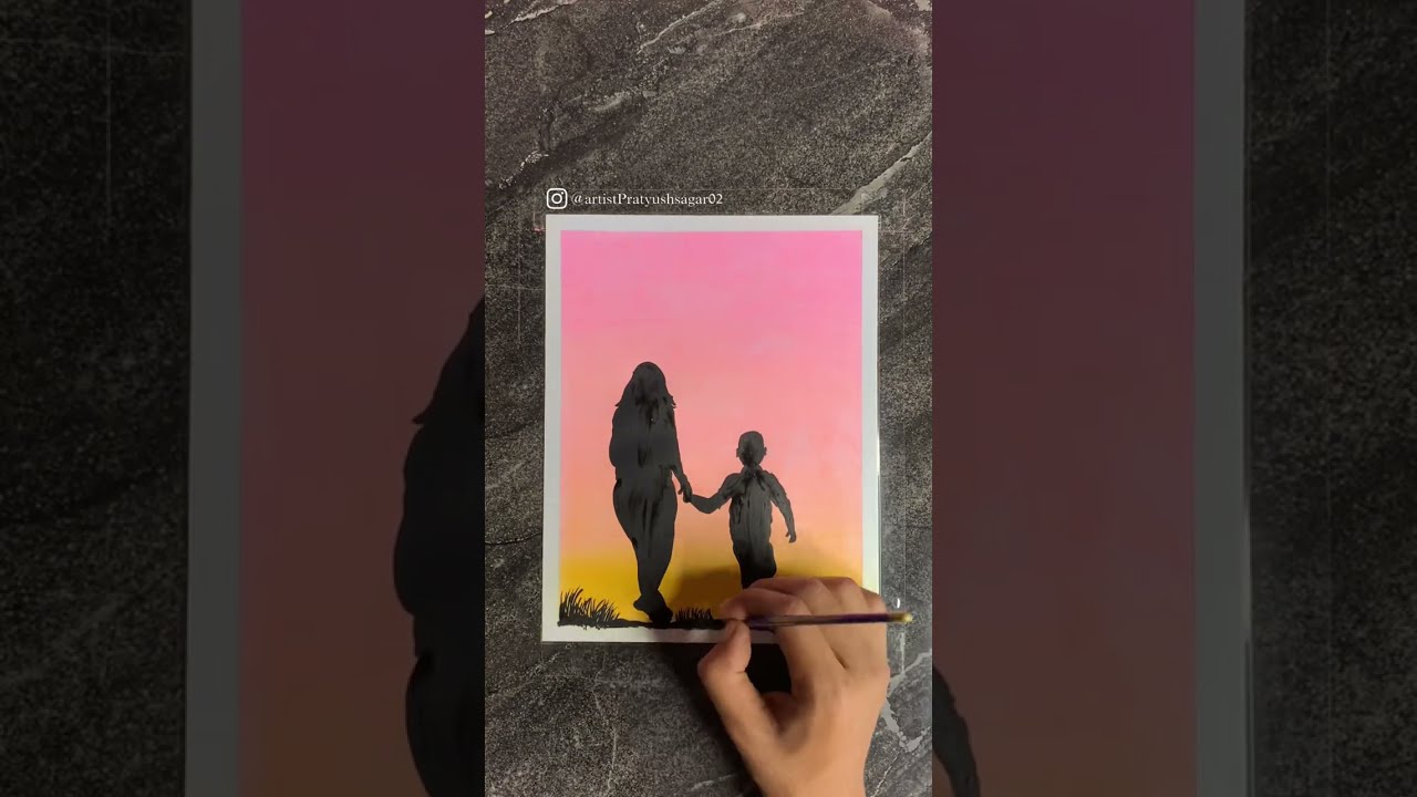 😍 Maa to meri jan ha ️ | Mother’s day drawing Easy soft pastels colour ...