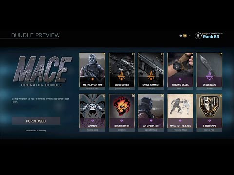 NEW! Unlock Mace Operator Bundle - Call of Duty Modern Warfare - YouTube