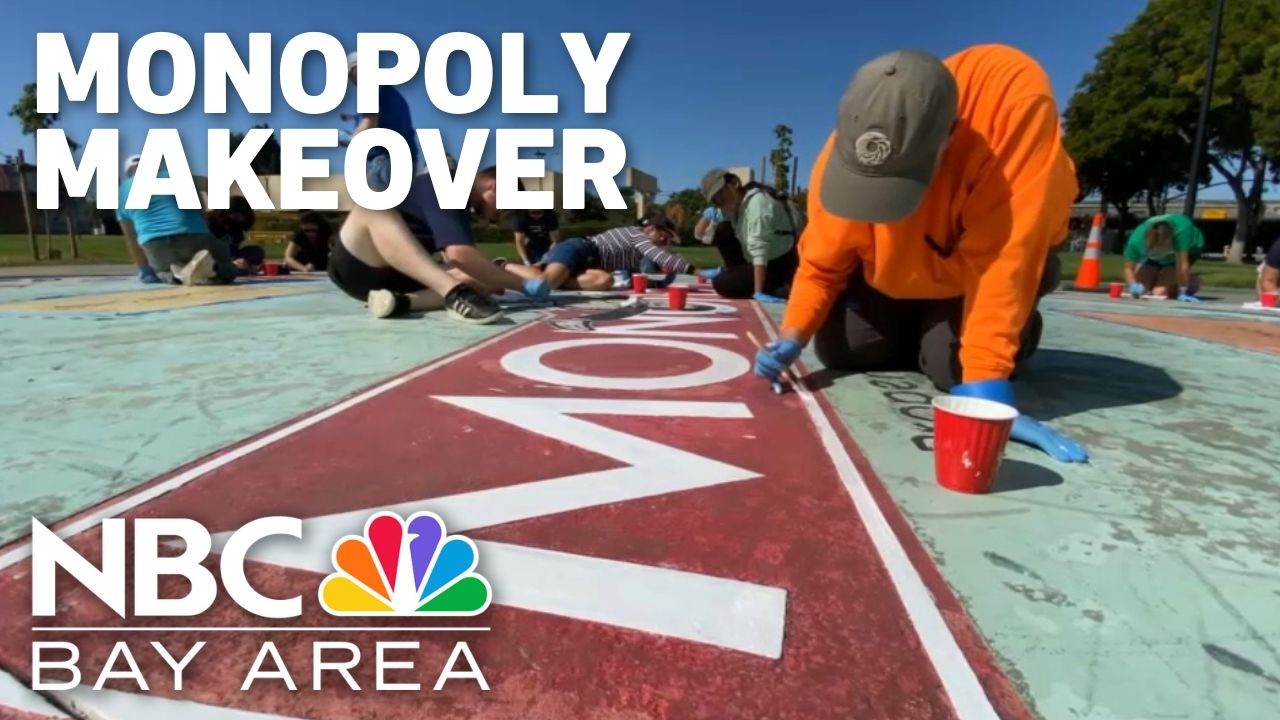 World's largest Monopoly board gets a makeover - YouTube