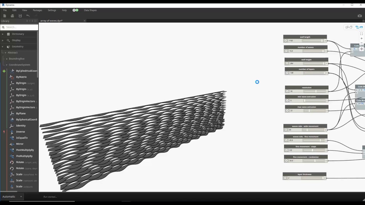 waves - interior partitions - YouTube