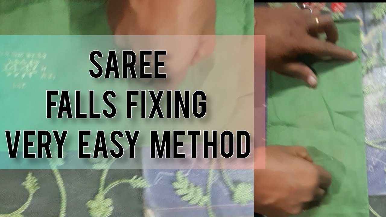 Saree Falls Fixing Very Easy Method - Lakshmi Clothing - INDIA 🇮🇳 - YouTube