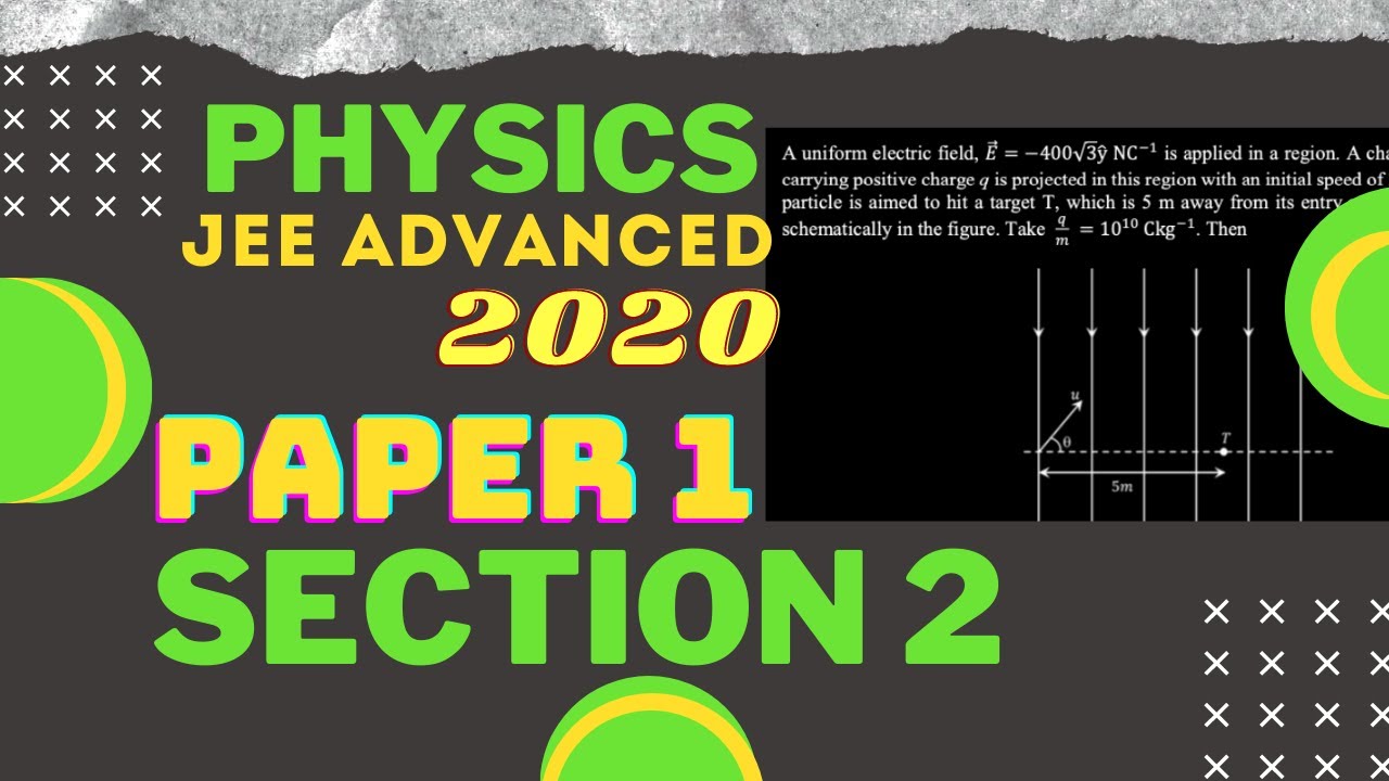 JEE Advanced 2020 Paper 1 Section 2 - YouTube