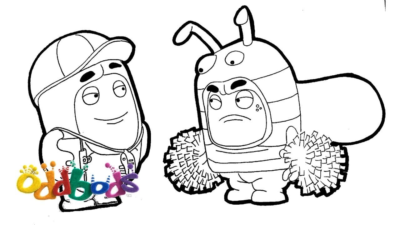 Magical Coloring box | Oddbods Coloringpages | oddbods drawing - YouTube