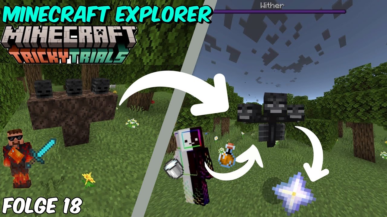 Der Wither Kampf war nicht ohne...😅 |Minecraft Explorer #18 - YouTube