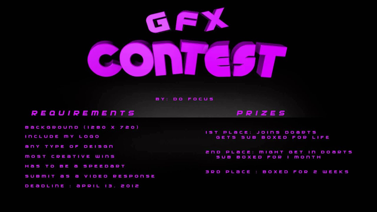 DoArts GFX Contest #1 - YouTube
