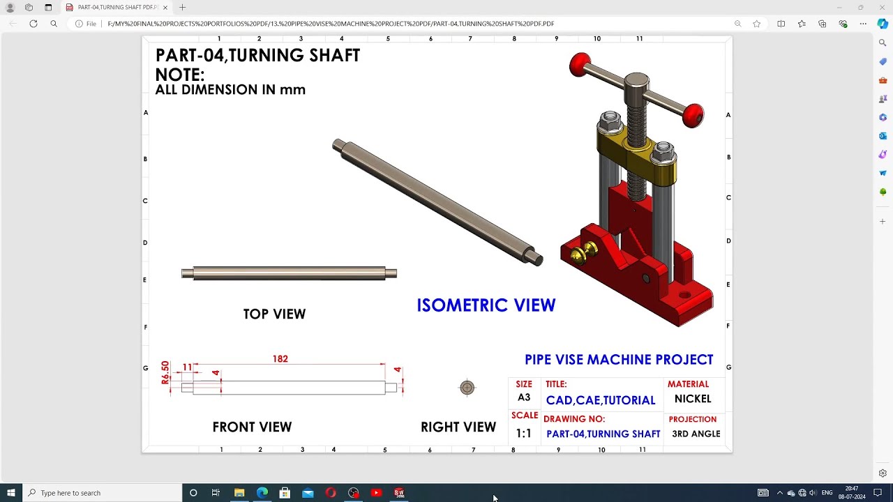 PART-04, TURNING SHAFT - YouTube