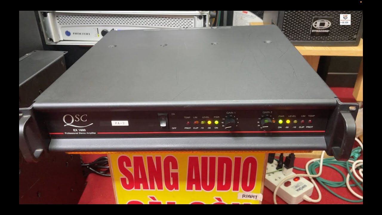 Chi Tiết Nội Thất Đẩy QSC EX 1600 Tại Sang Audio - YouTube