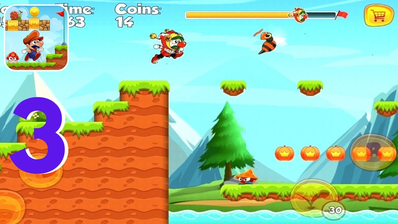 Super Bino Go Level 7-9 Gameplay Walkthrough (iOS,Andriod) - YouTube