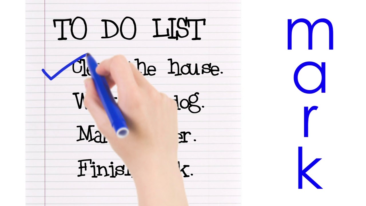 English Word: Mark - YouTube