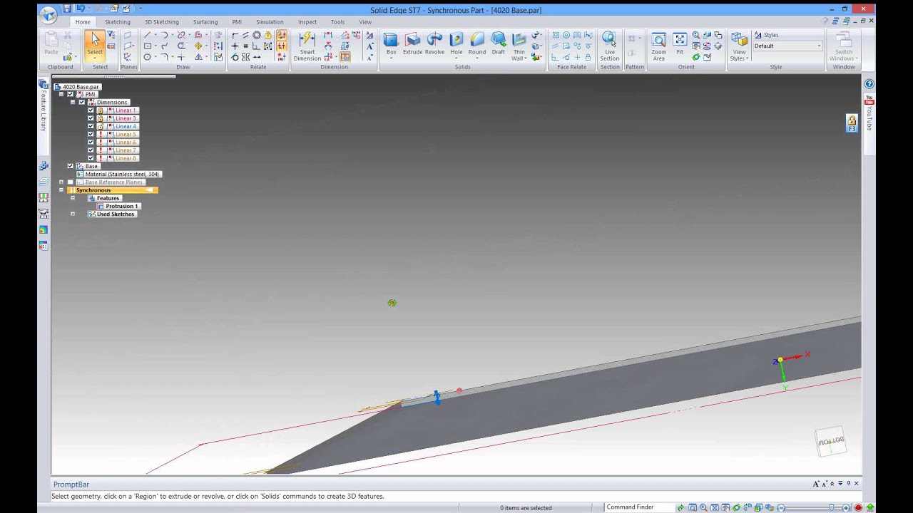Solid Edge: Lock dimensions, how and why. - YouTube