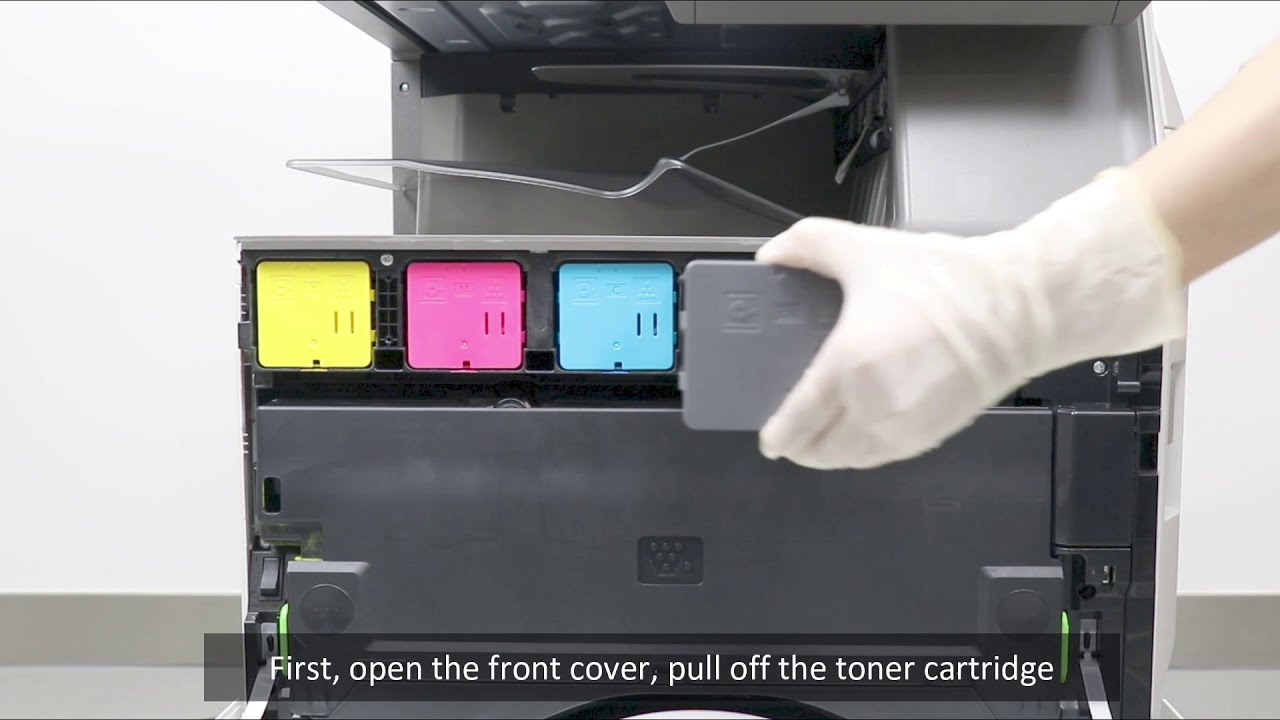 How to Replace Sharp MX60 MX61 Series Cartridge Chip? - YouTube
