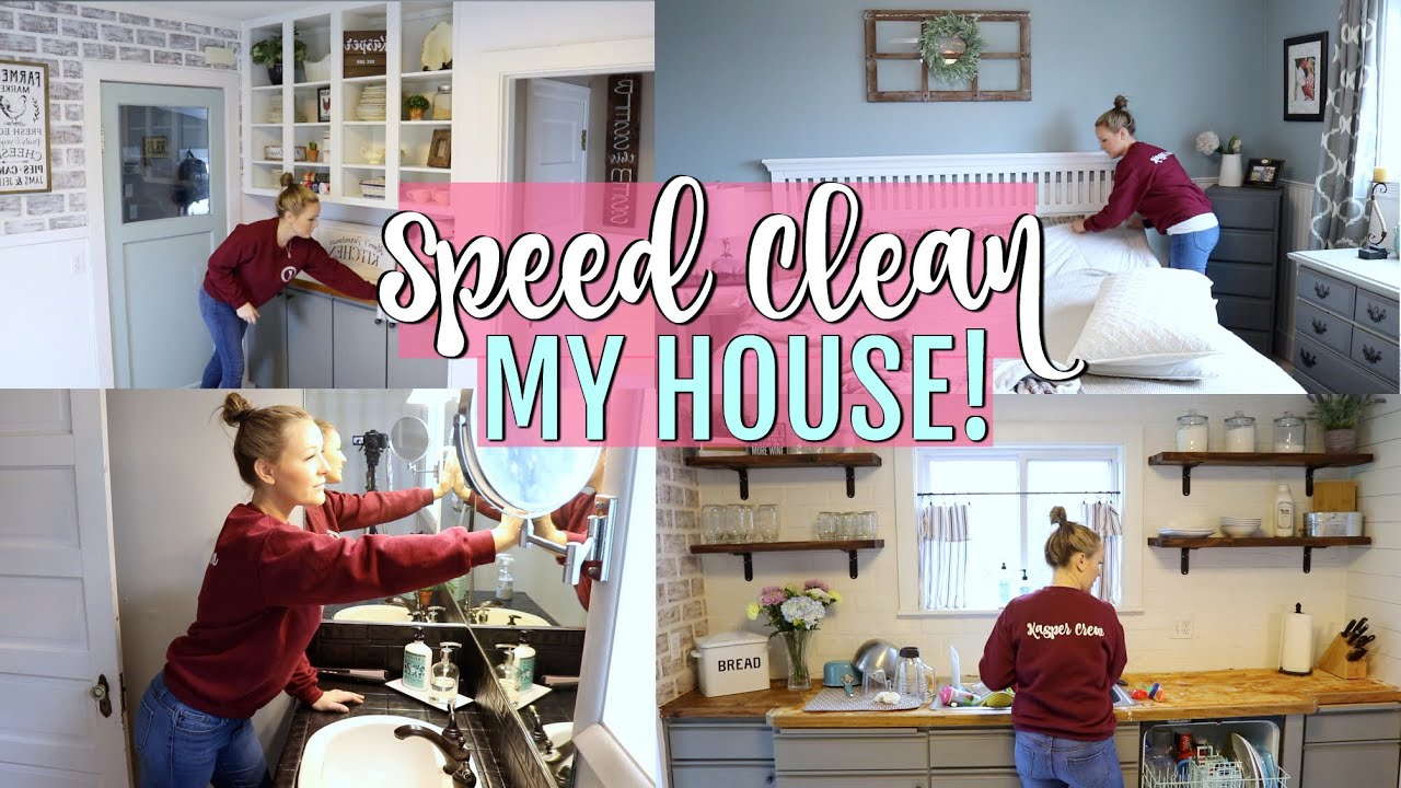 SPEED CLEAN MY HOUSE // CLEAN WITH ME // cleaning motivation ️ - YouTube