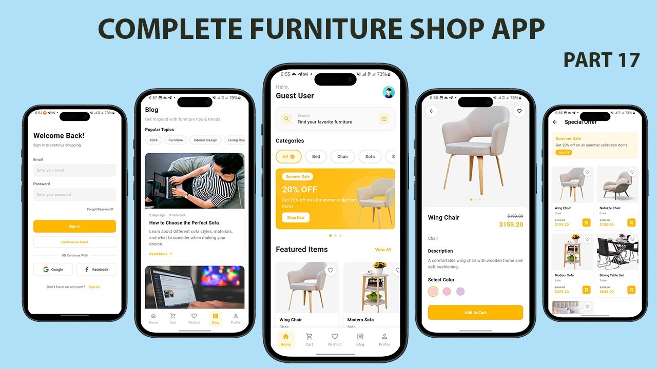 Part 17 | Special Offer Screen UI | Complete Flutter Furniture App ...